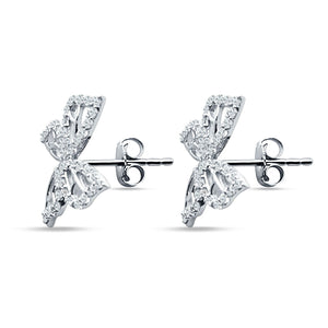 CZ Earrings Sterling Silver | Cubic Zirconia Earrings – Blue Apple Jewelry
