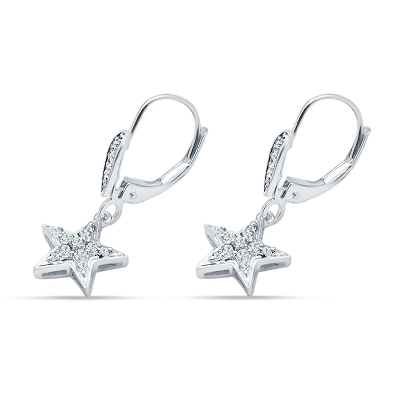 CZ Earrings Sterling Silver | Cubic Zirconia Earrings – Blue Apple Jewelry