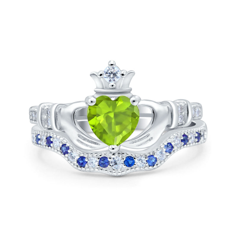 Claddagh Ring 925 Sterling Silver - Blue Apple Jewelry Co