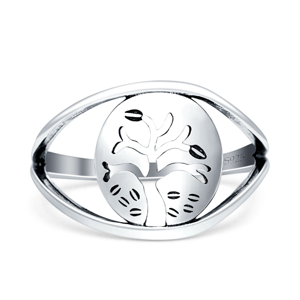 Tree Of Life Minimalist Filigree Thumb Ring 925 Sterling Silver – Blue ...