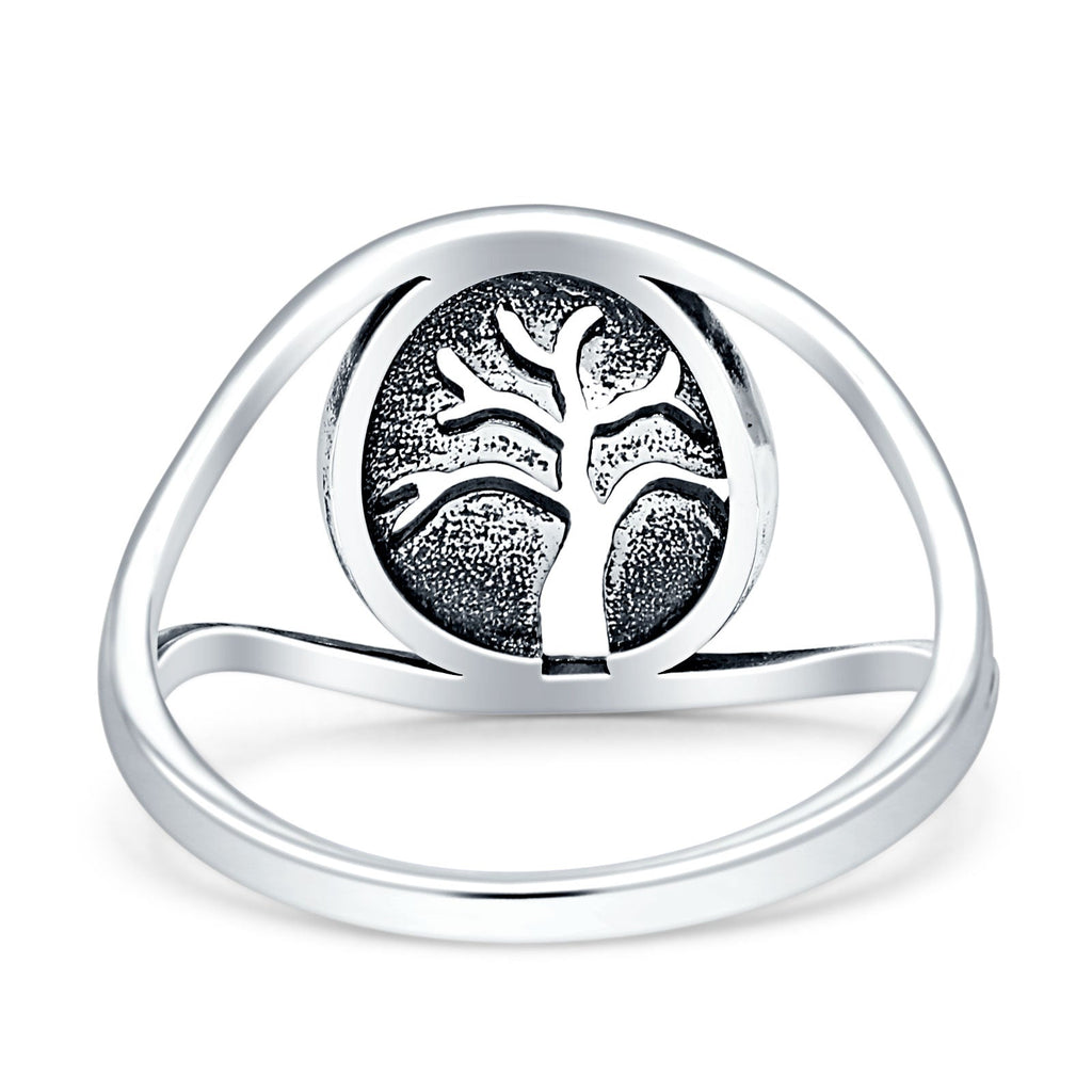 Tree Of Life Minimalist Filigree Thumb Ring 925 Sterling Silver – Blue ...