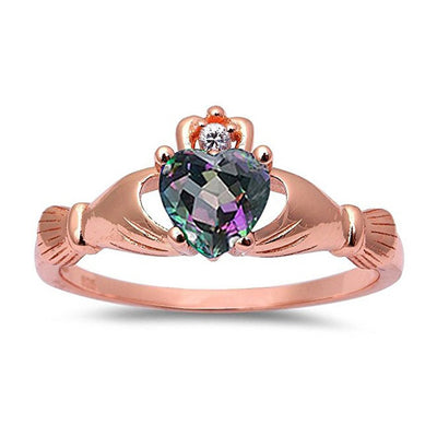 Claddagh Ring 925 Sterling Silver - Blue Apple Jewelry Co